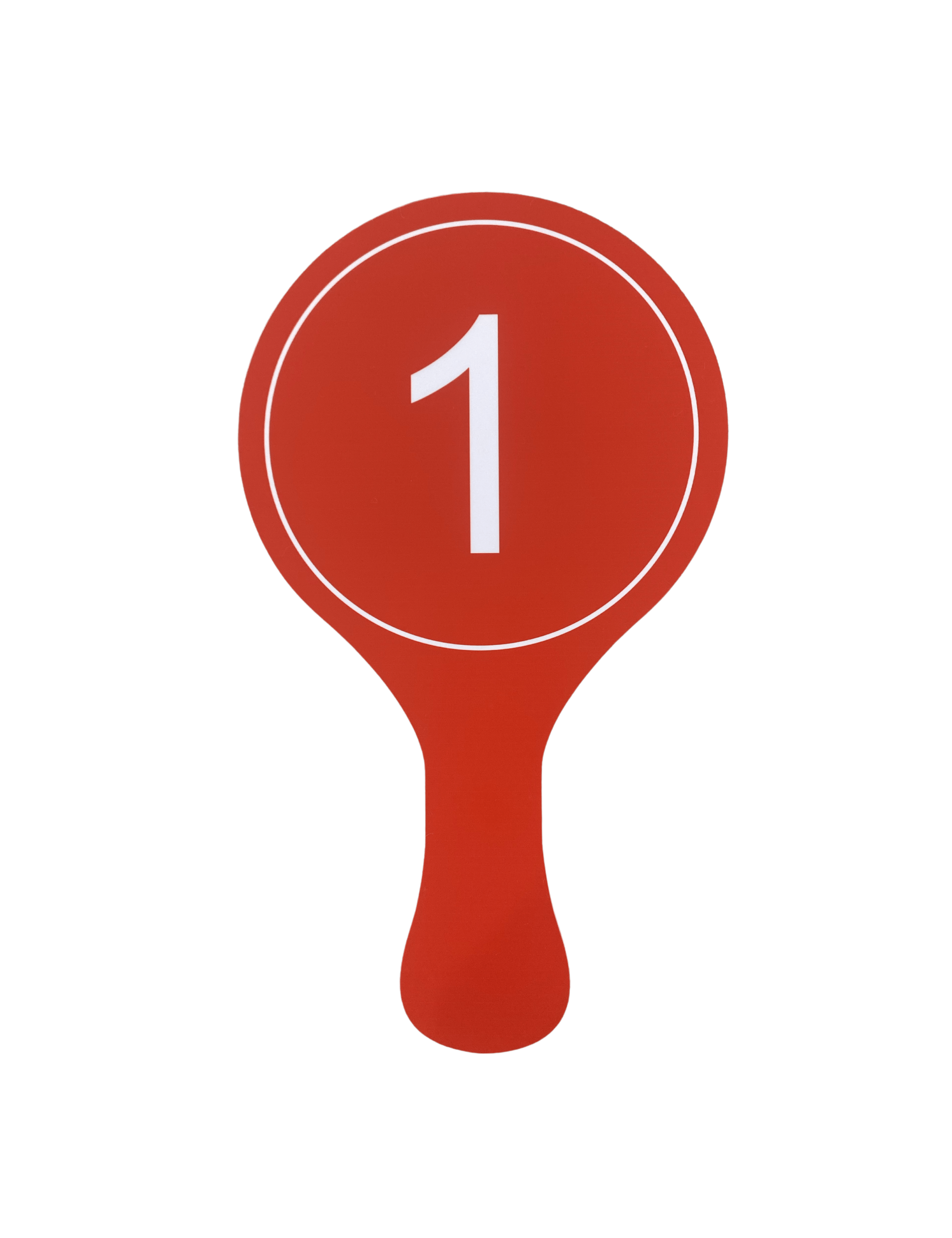 Auction Bidding Paddle 1-25 pack Red – Merch & Dice By POD